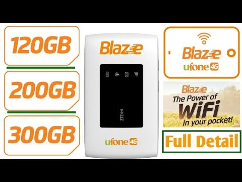 Ufone 4G Wifi Device || ZTE MF920U || Ufone 4G Device Unboxing & Review ...