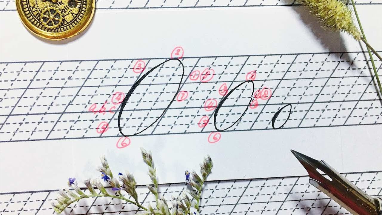 Copperplate Calligraphy: 9 steps to perfect Ovals - YouTube