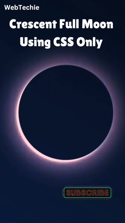 🌒Crescent Moon🌘Easy Steps To Create #htmlcssjavascript #coding #kids#subscribe - YouTube