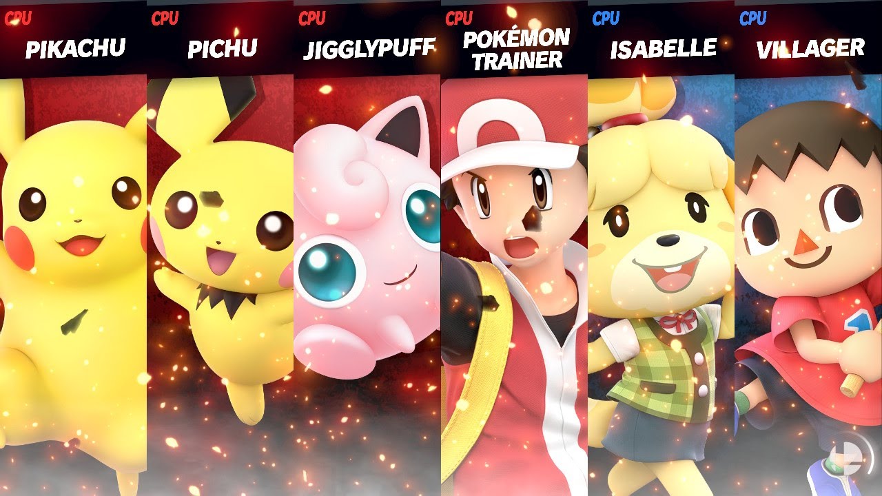 Pikachu & Pichu & Jigglypuff & Pokémon Trainer (Pokémon) vs Isabelle ...