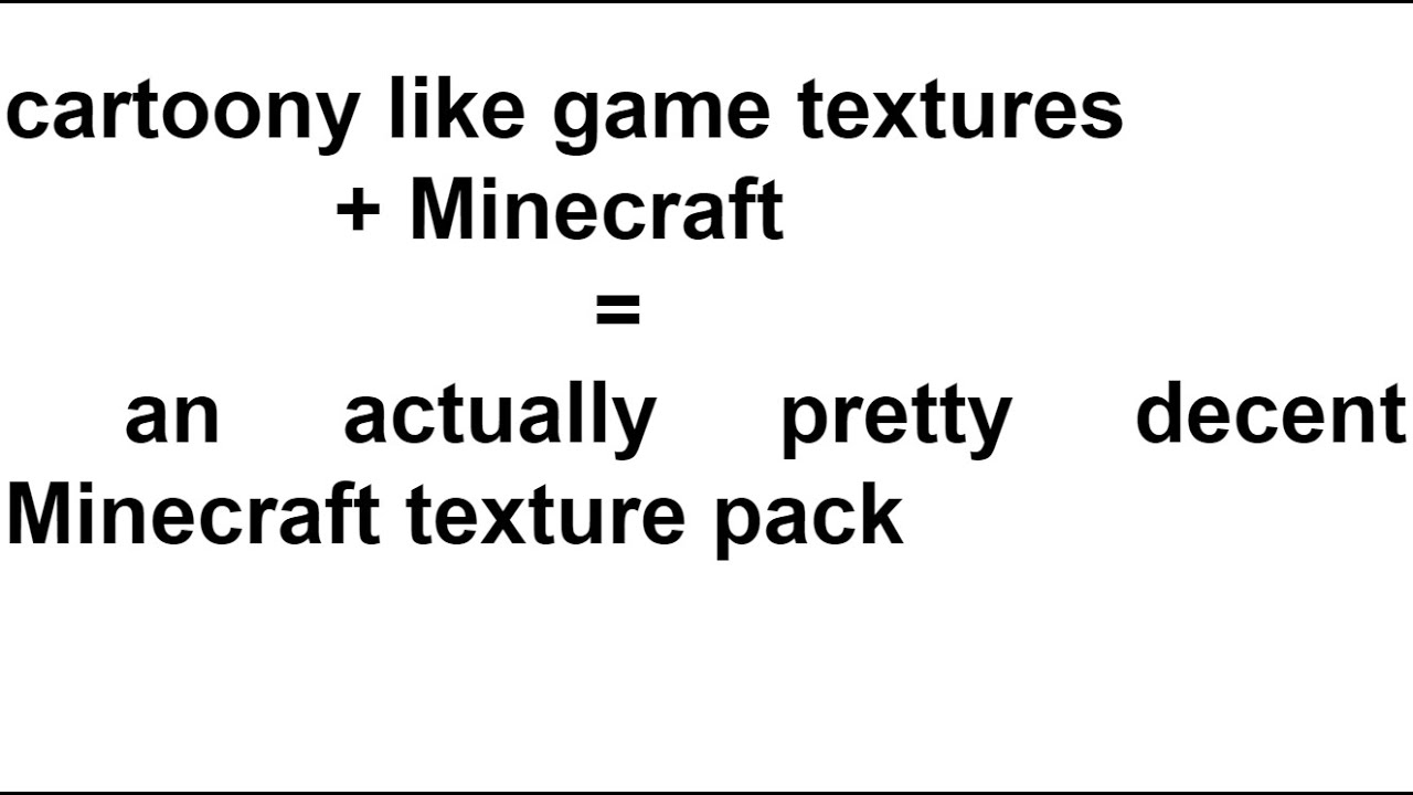 Minecraft cartoon texture pack all mob textures - YouTube