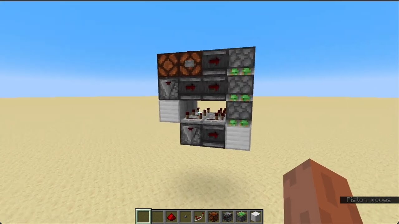 Tileable Downwards Triple Piston Extender in Minecraft Java - YouTube