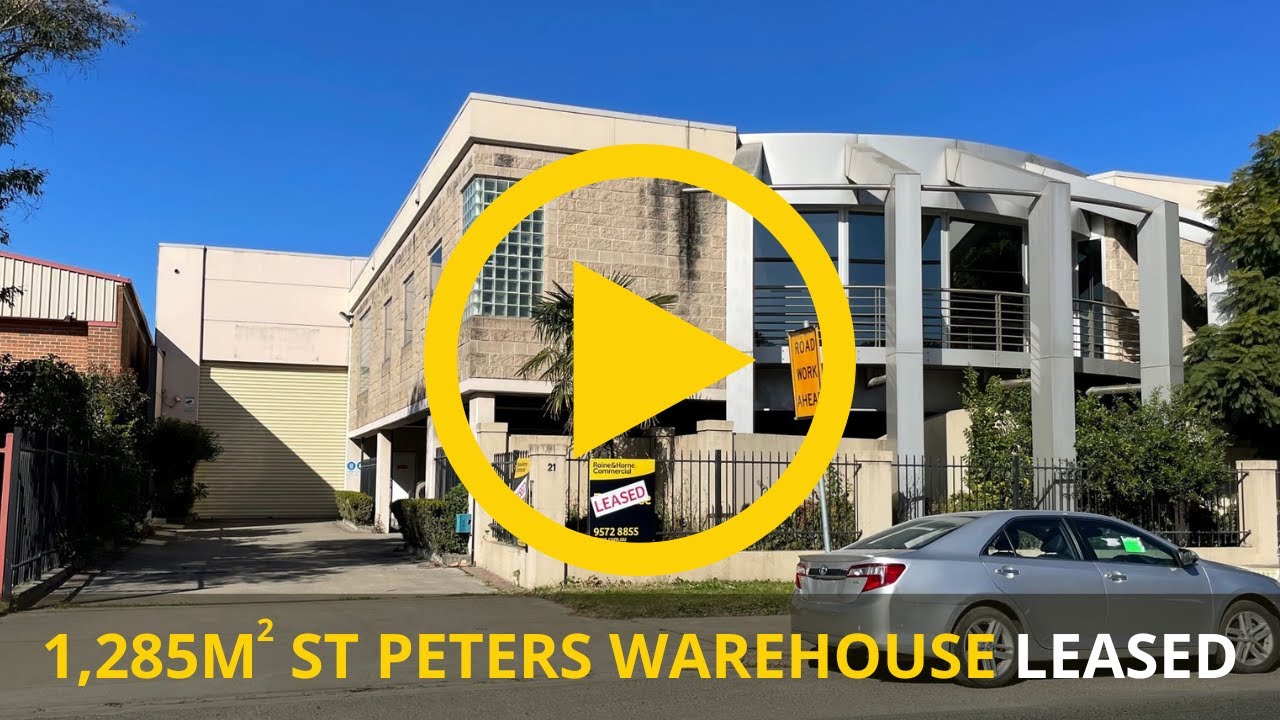 1,285m2 St Peters Warehouse Leased By Raine & Horne Commercial Inner ...