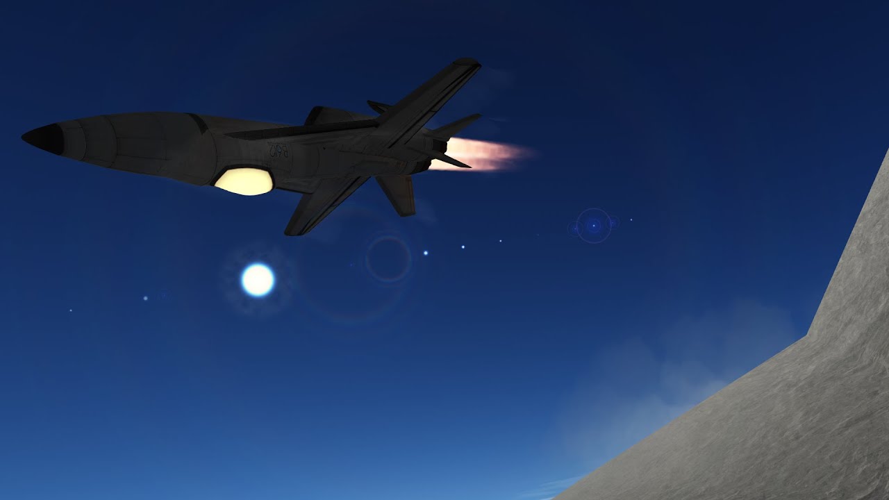 Kerbal Space Program: F-18 canyon bombing run (Free Bird) - YouTube