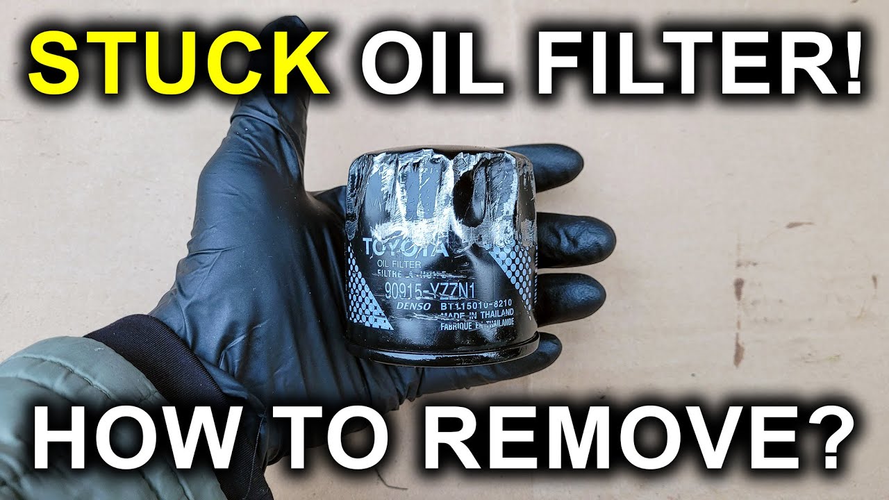 How To Remove Stuck Oil Filter? Dealership Overtightened Our Oil Filter ...