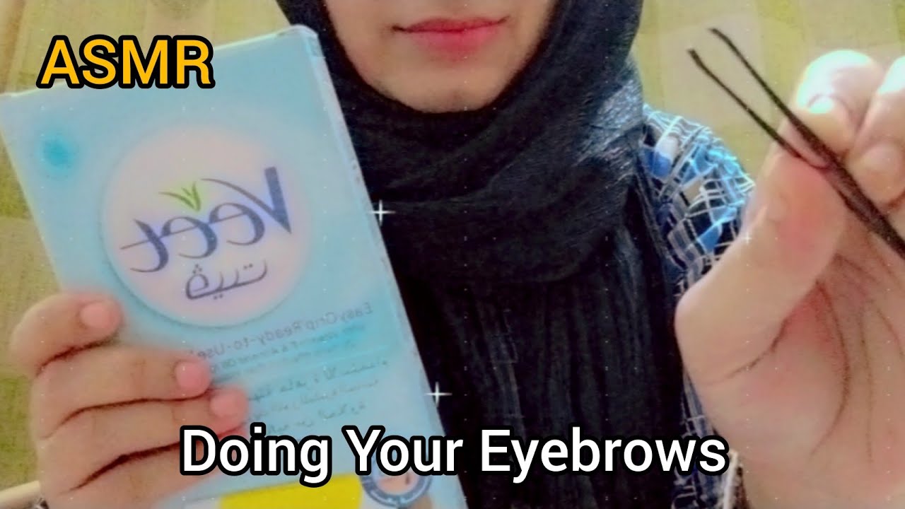 ASMR Doing Your Eyebrows🔸Waxing and Plucking🔸(No Talking) - YouTube