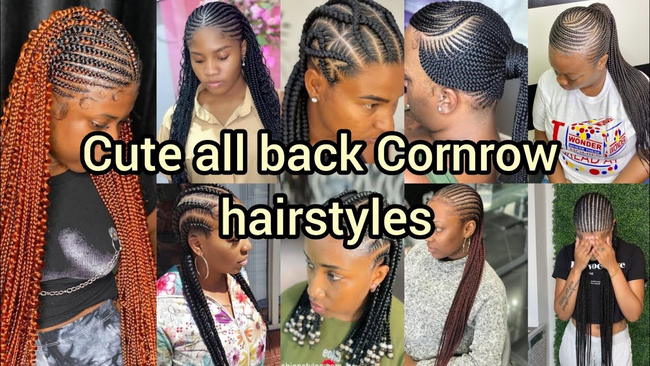 Cute all back Cornrow braids hairsyles | Straight back Cornrow ...