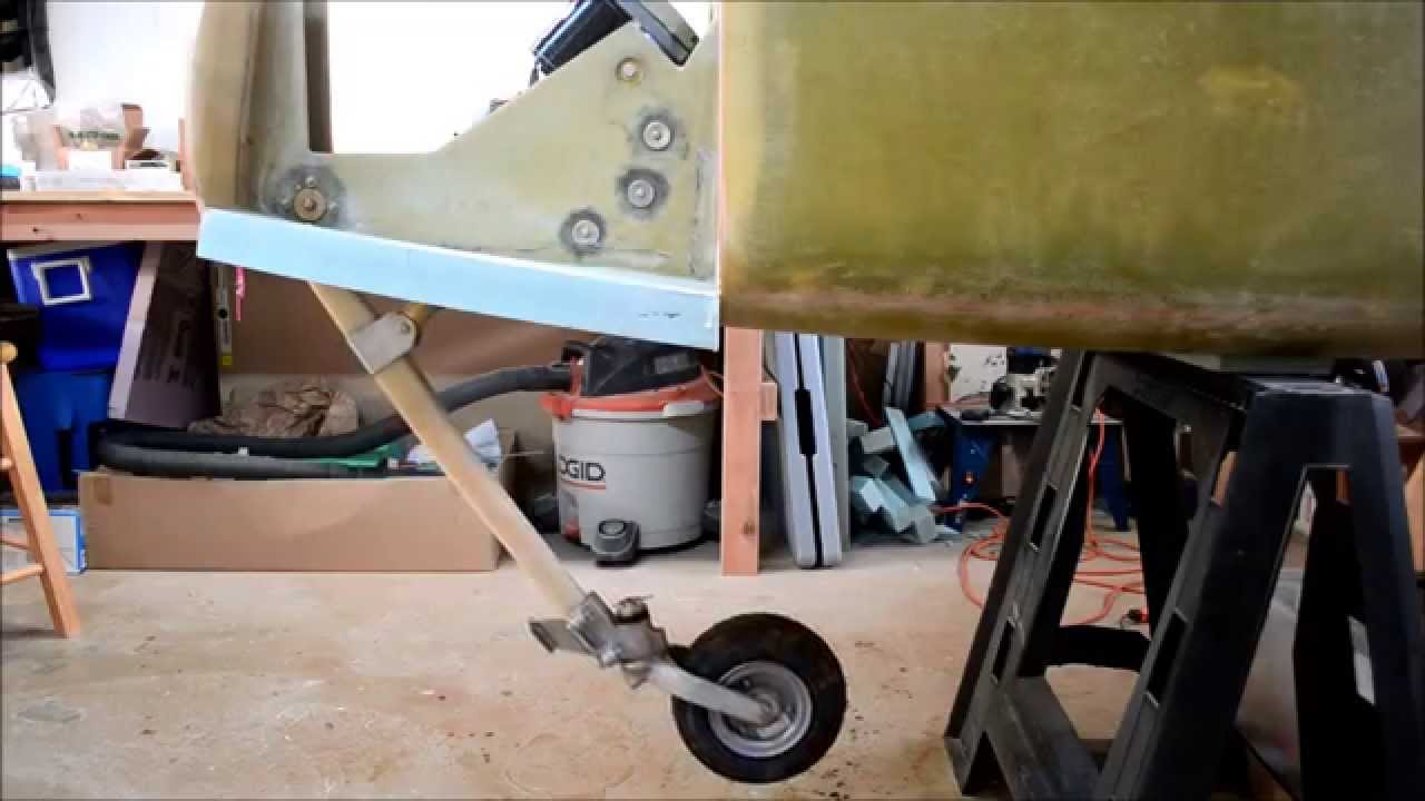 The Long-EZ Build: nose gear retract - YouTube