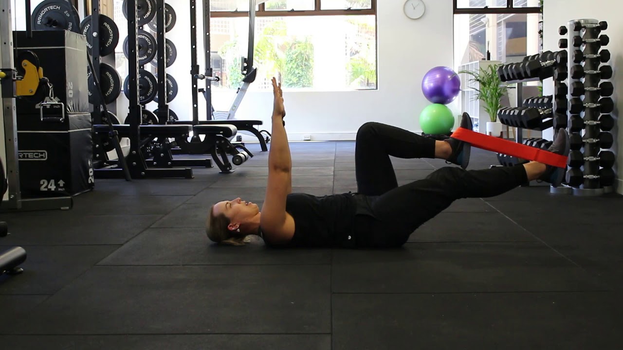 Banded Dead-Bugs (Legs Only) | Move Physiotherapy - YouTube
