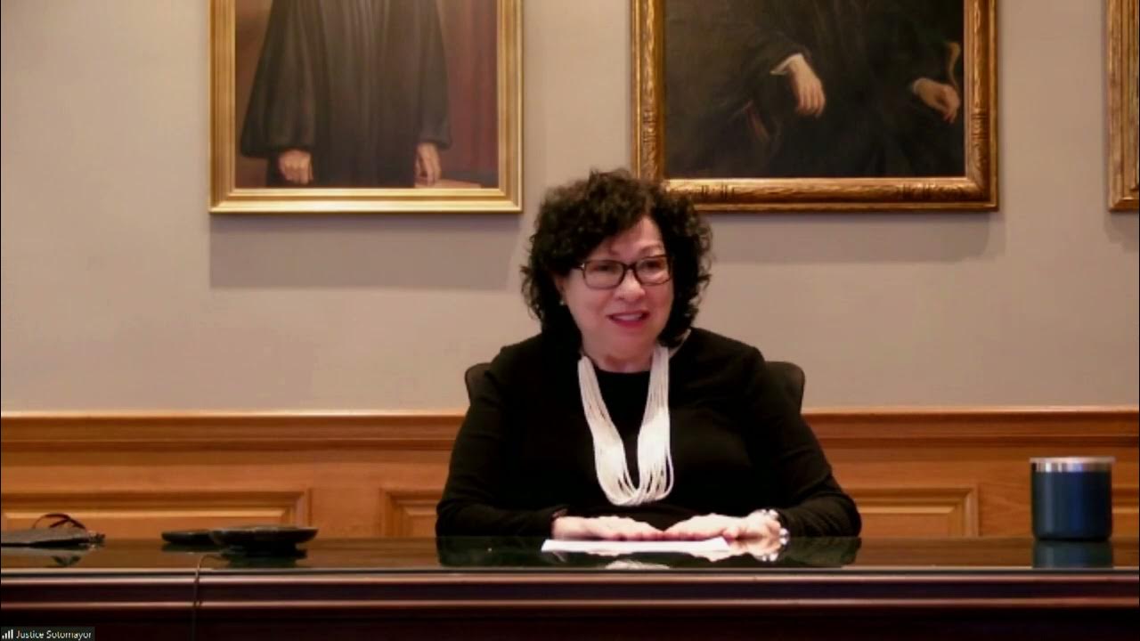 A Conversation with U.S. Supreme Court Justice Sonia Sotomayor - YouTube
