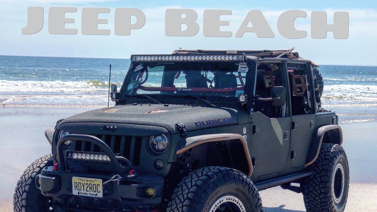 Jeep Beach 2018 in my Jeep Wrangler Rubicon! - YouTube