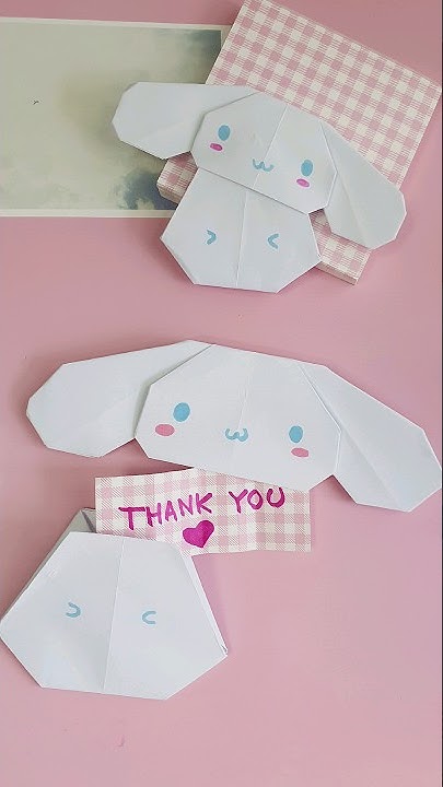 산리오 시나모롤종이접기 쉬운 강아지 색종이접기 Sanrio Cinnamoroll Origami 종이접기 Youtube