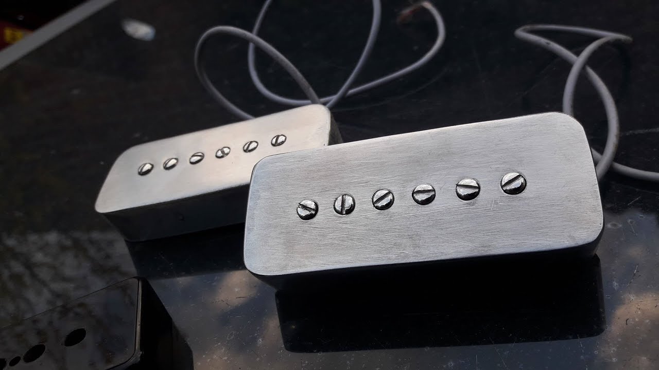 how i made stainless steel pickup covers for P90 - YouTube