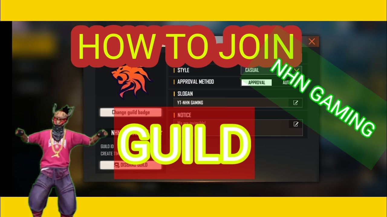 HOW TO JOIN NHN GAMING GUILD #frrefire #gaming #guild - YouTube
