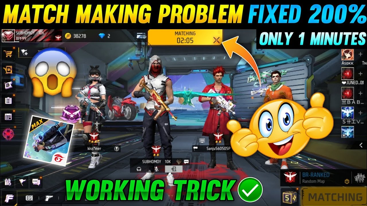 How To Solve Matchmaking Problem in free fire || how to fix matchmaking ...