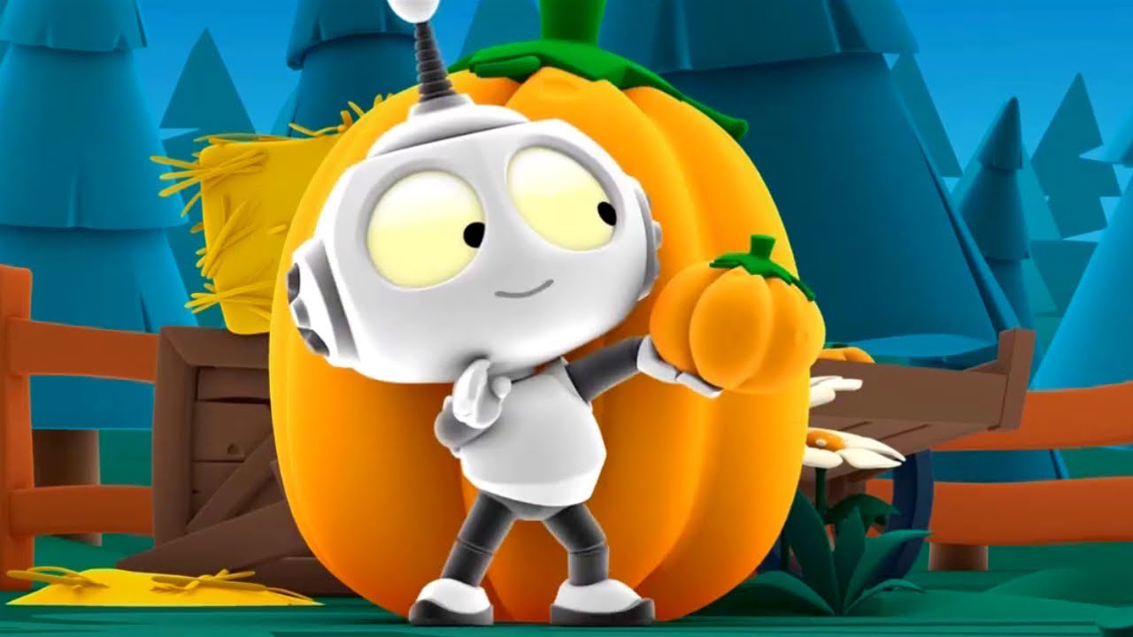 PUMPKIN CARVING | Rob The Robot | Toddler Learning Video - YouTube