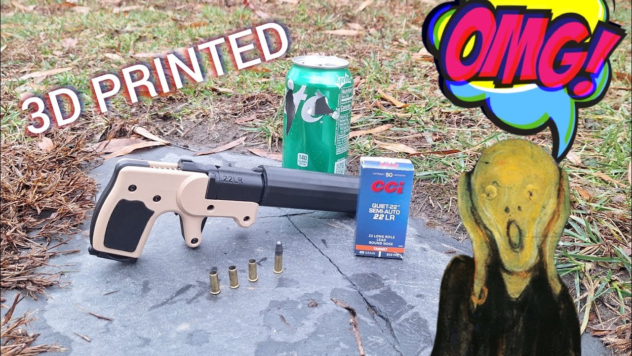 3D PRINTED 22LR! SHOOTING THE HARLOT! 3D PRINTED GUN! - YouTube