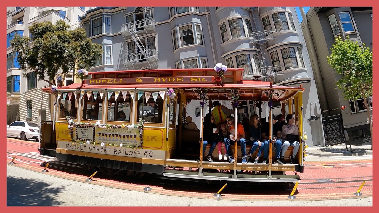 Powell Street San Francisco walking tour - YouTube