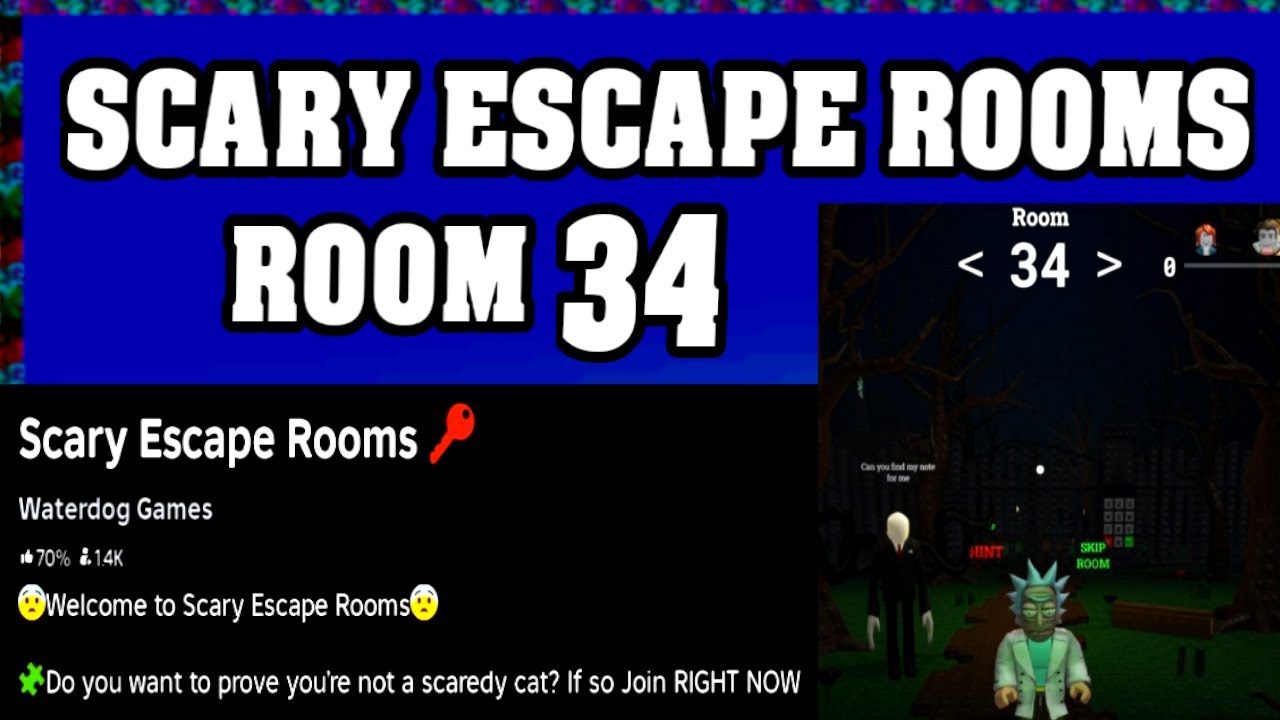 ROOM 34 SCARY ESCAPE ROOMS Roblox Walkthrough [Full Guide English] 🗝️ ...