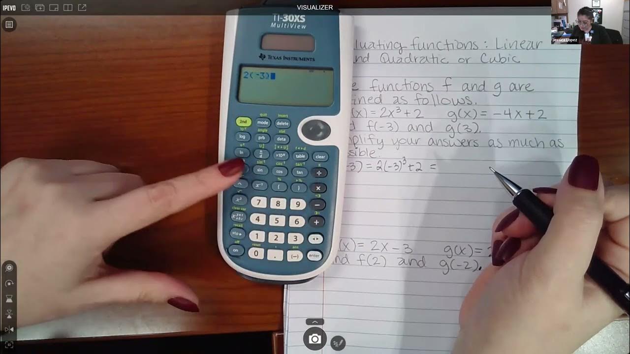 Evaluating functions Linear and quadratic or cubic - YouTube