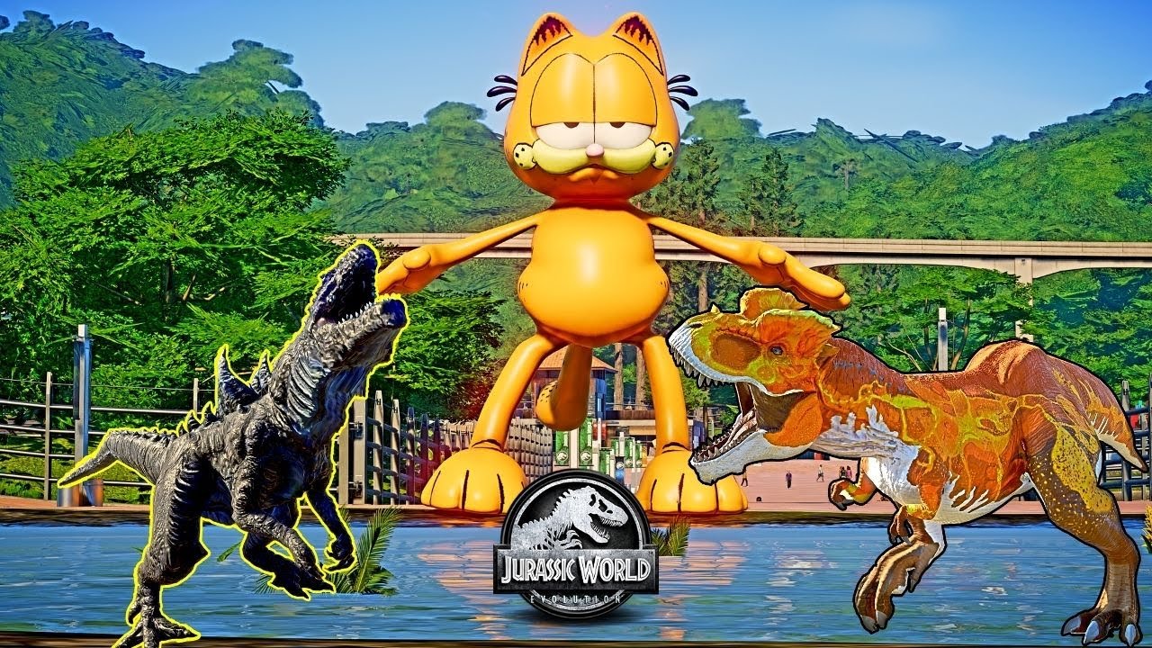 Garfield, Godzilla 1998, Tyrannolophosaur, Superman Spinosaurus Fight ...