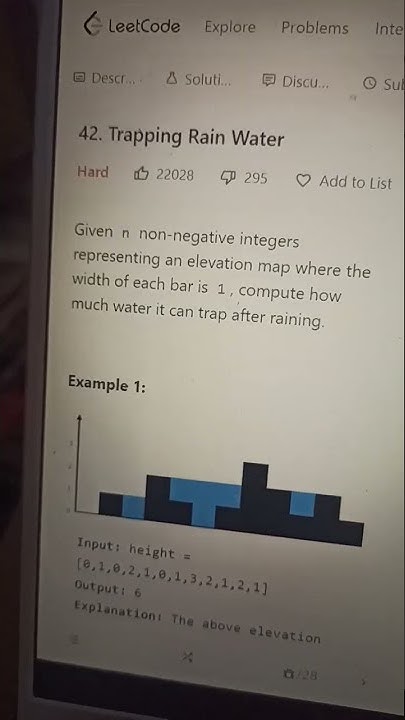 leetcode problem of the day 18/sep Trapping rain water ⛈️💦 theboomguy - YouTube