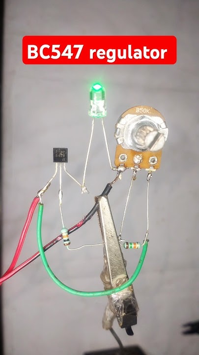 bc547 transistor voltage regulator project #bc547transistor - YouTube