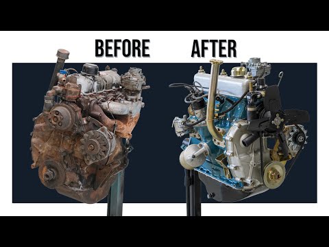 Land Rover Series III 2.25L 4-cylinder Engine Rebuild Time-Lapse / Falcon Design Germany