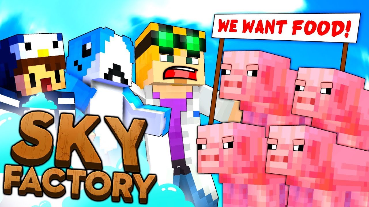 Minecraft Sky Factory - PIG REBELLION #32 - YouTube