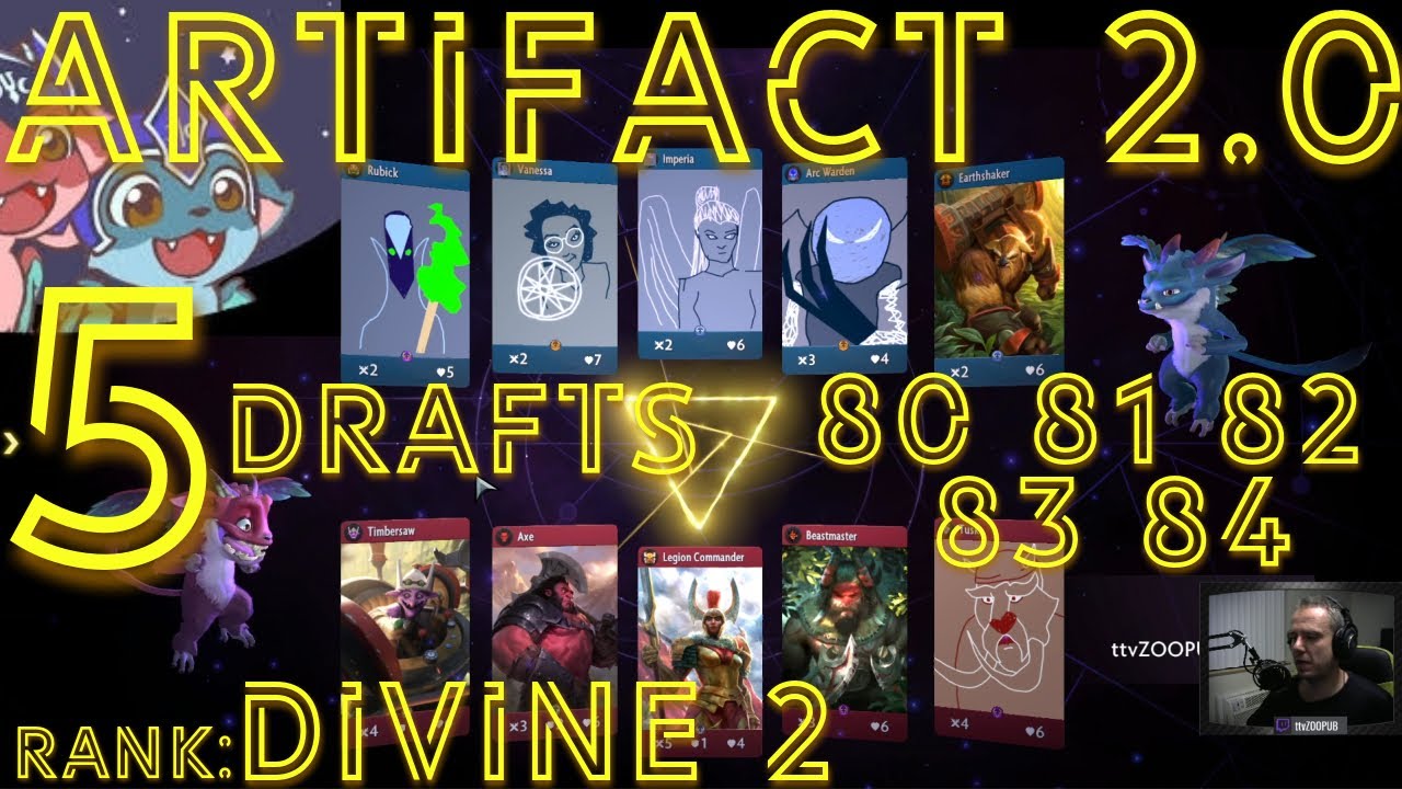 Drafts 80+81+82+83+84! Rank: Divine 2 | Dota2 Card Game | CLOSED BETA - YouTube