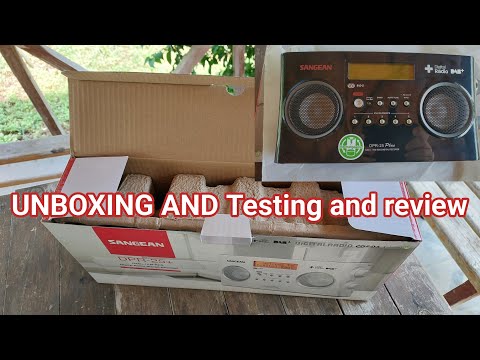 SANGEAN DPR-25 PLUS DAB+ FM RDS STEREO RECEIVER UNBOXING AND Testing and review
