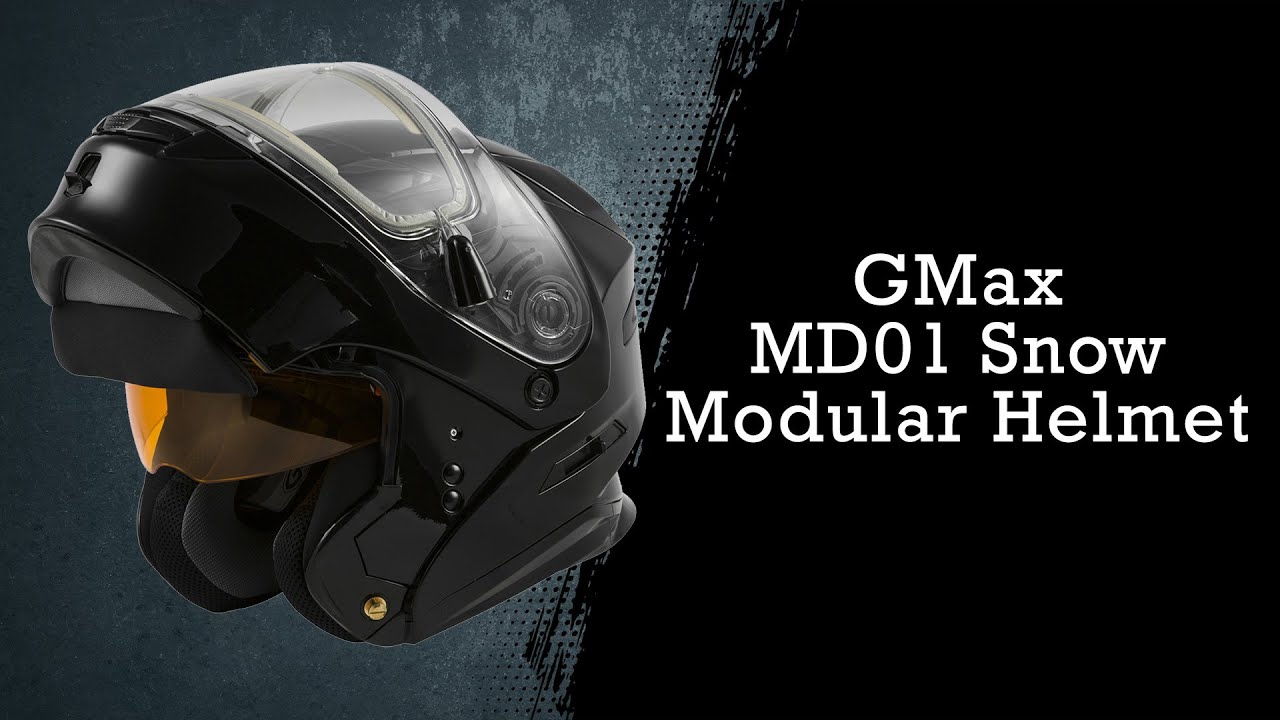 GMax MD01 Snow Modular Helmet - YouTube