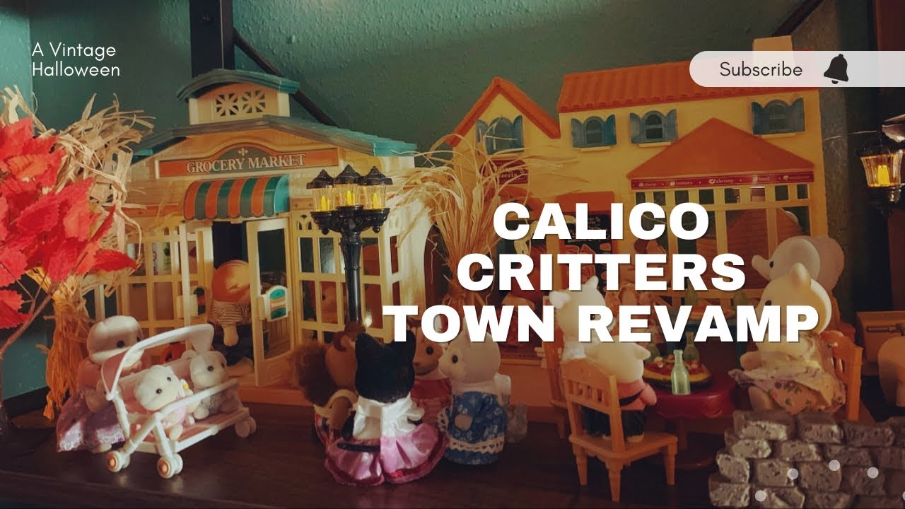 Calico Critters Town Scene Revamp - YouTube