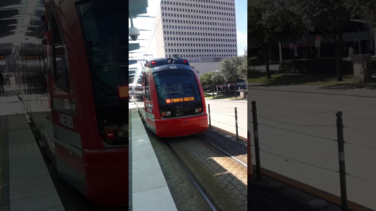METRORail Takeoff at TMC Transit Center - YouTube