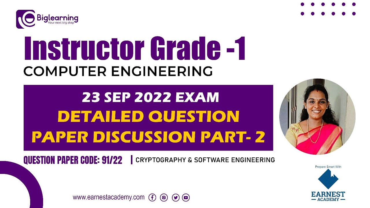 INSTRUCTOR GRADE 1 | DETAILED QUESTION PAPER DISCUSSION | PART 2 | EXAM ...