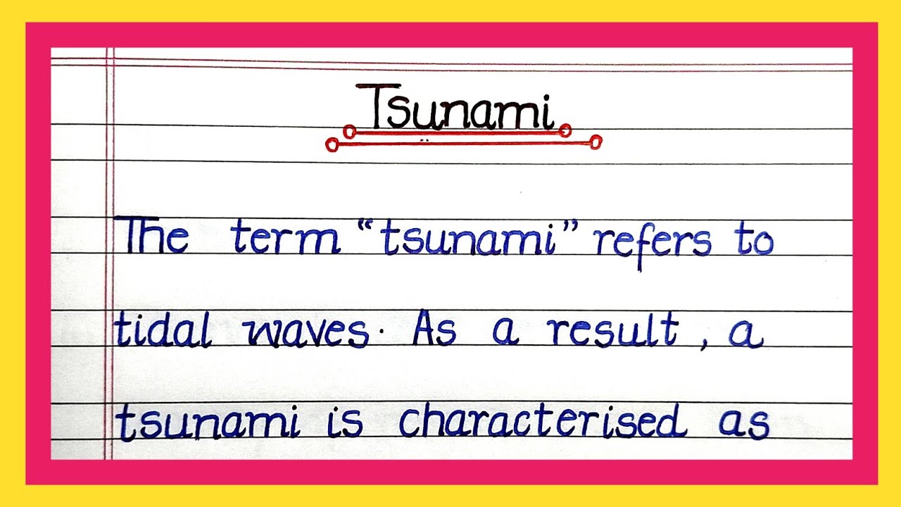 A paragraph on Tsunami Matters/ Essay on Tsunami/ Few lines about ...