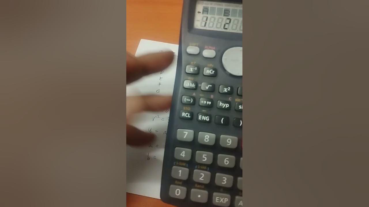 solving correlation and regression coefficients using Casio MS series calculators - YouTube