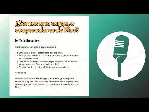 Devocional: ¿Somos una carga o colaboradores de Dios? - YouTube