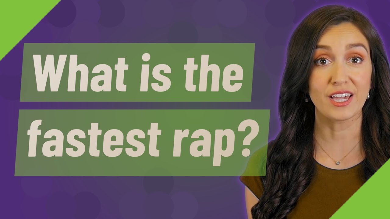 What is the fastest rap? - YouTube