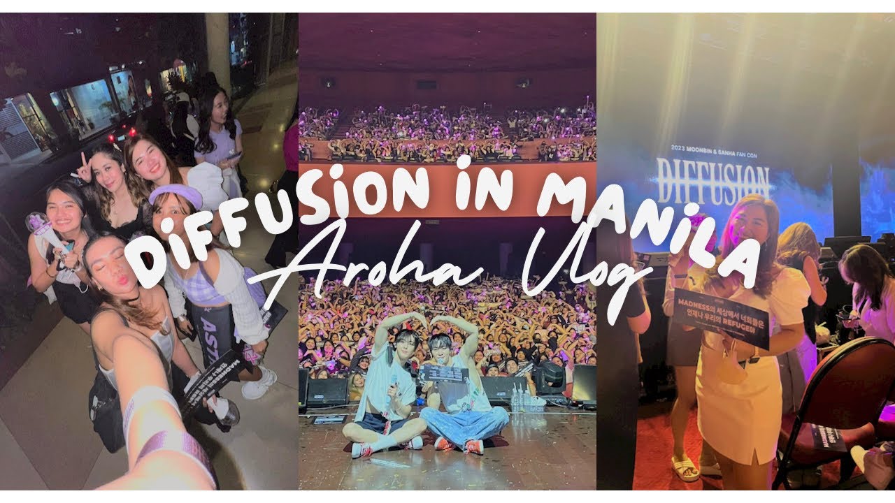 Diffusion in Manila - Moonbin and Sanha Fan Concert [AROHA VLOG] 💜 ...