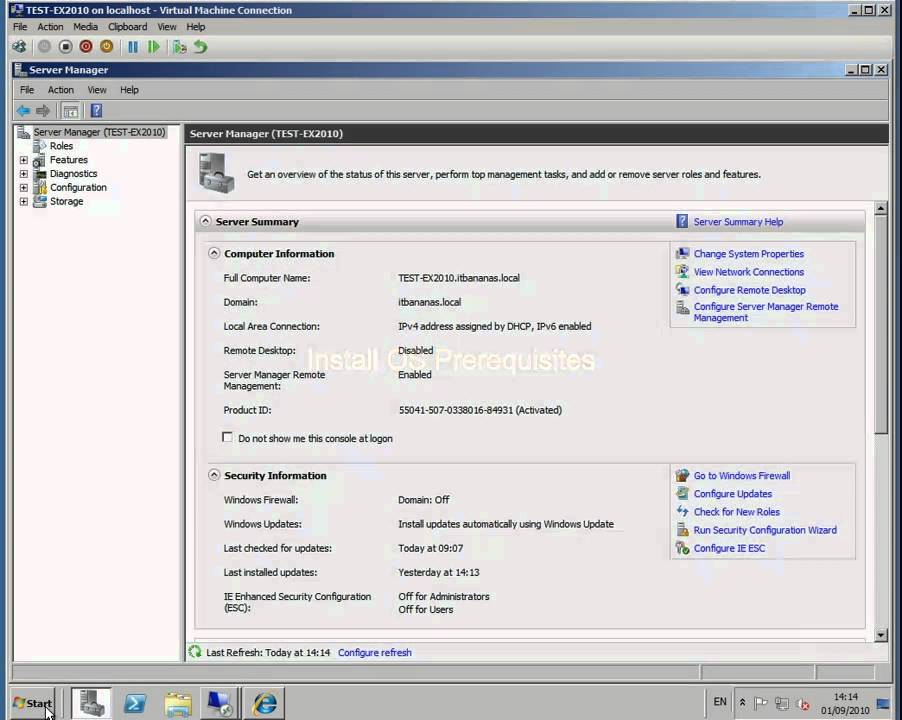 1 - Transitioning to Exchange 2010 - Exchange 2010 Prerequisites - YouTube