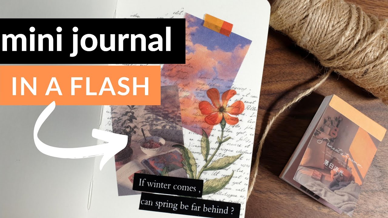 mini journal in a flash - spring | DAY 7 - YouTube