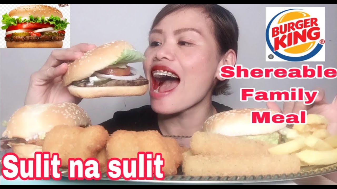 BURGER KING SHEREABLE FAMILY MEAL SULIT NA SULIT - YouTube
