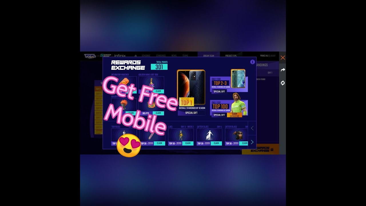 Free Fire FPL 3 Dream Team Event Explained. - YouTube
