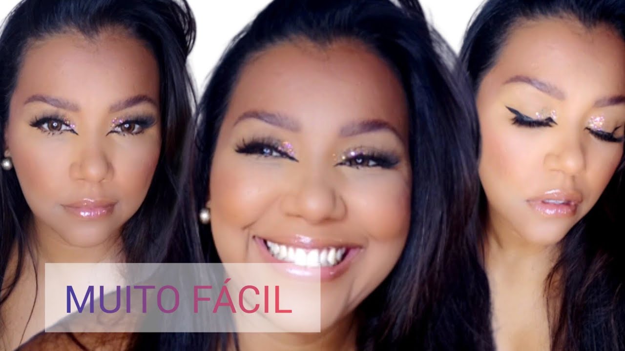 MAKE PARA INICIANTES (TUTORIAL DE MAQUIAGEM FÁCIL) - YouTube