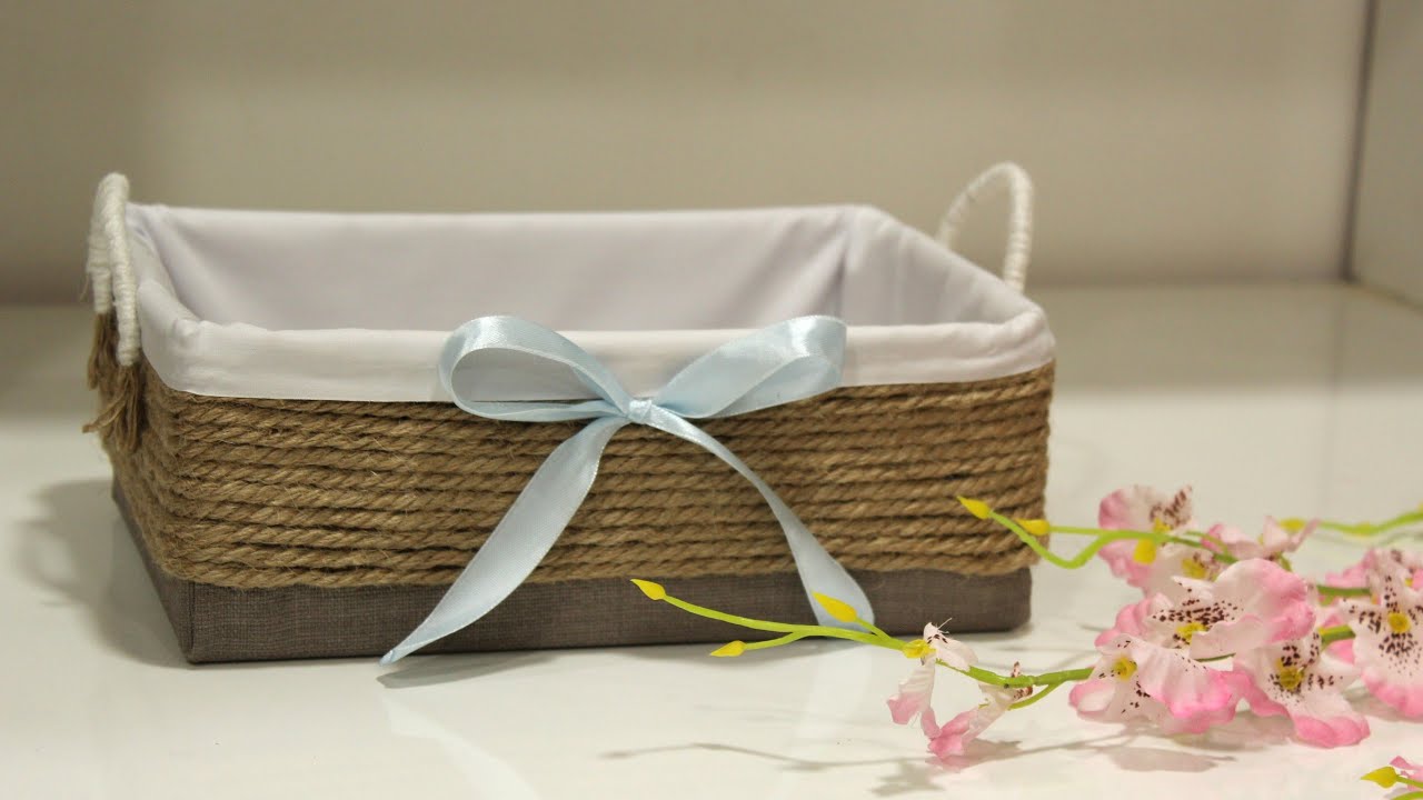 Turn a cardboard box into a chic box for storing little things!😍😍 - YouTube