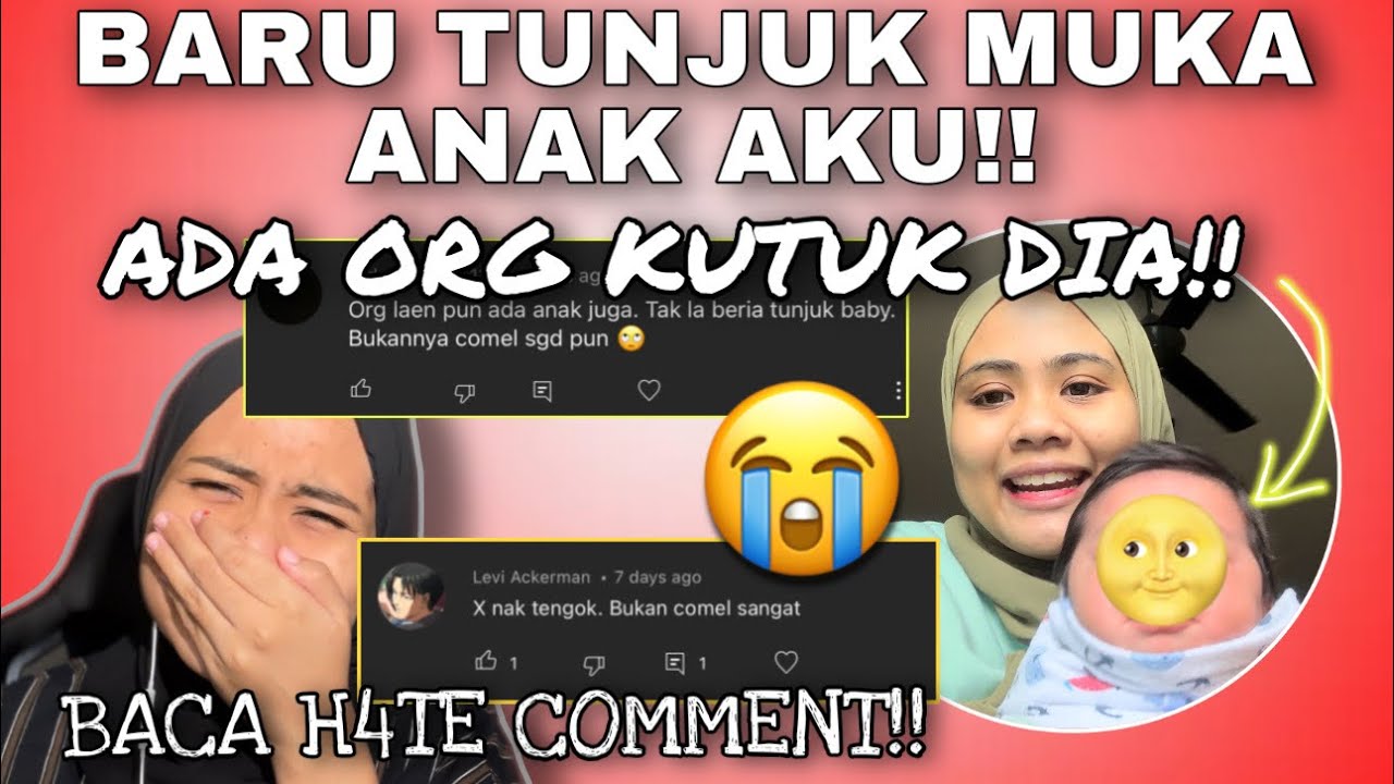 BARU TUNJUK MUKA ANAK AKU, ADA ORG KUTUK MUKA DIA 😭 BACA H4TE COMMENT ...