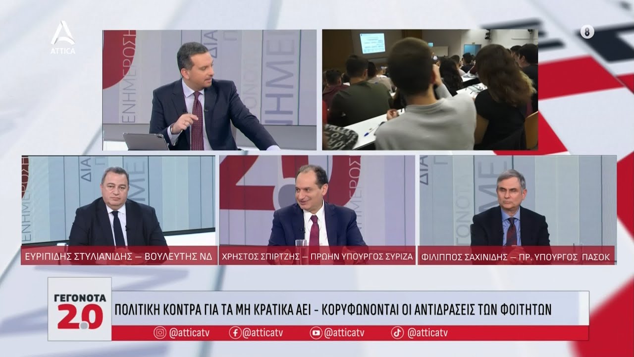 Πολιτική κόντρα Στυλιανίδη, Σπίρτζη & Σαχινίδη για τα μη κρατικά ΑΕΙ ...