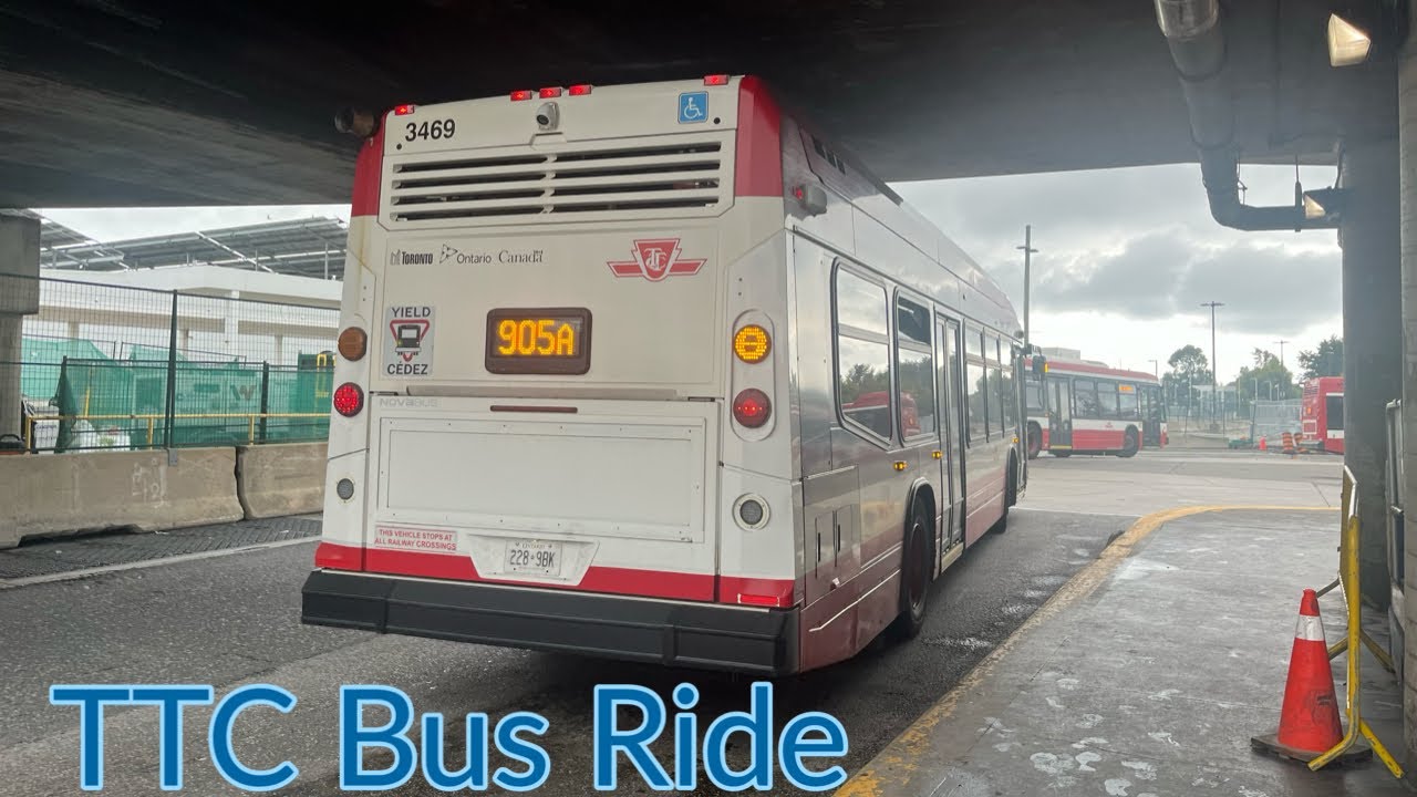Toronto TTC 905 Eglinton East Express Bus Ride - UTSC to Kennedy ...