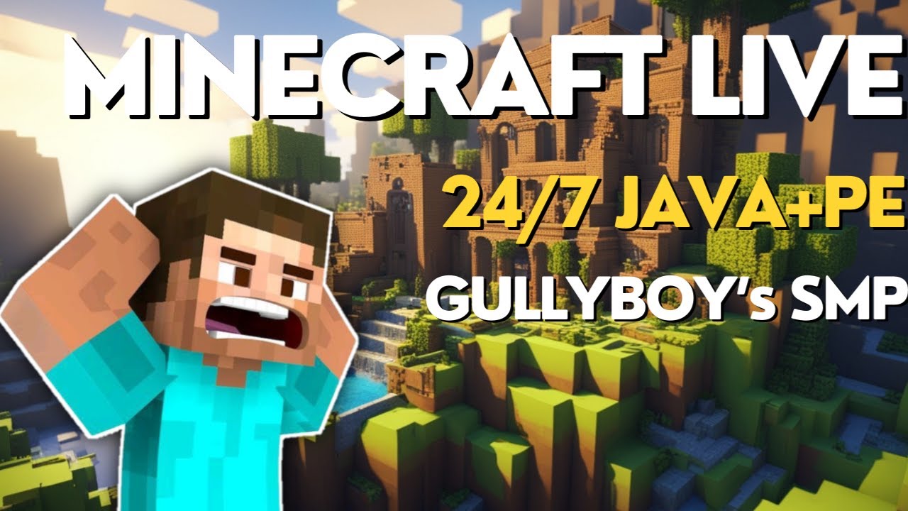 Minecraft Live || 24/7 Minecraft Smp || Minecraft Live Hindi || Java + Pe - YouTube